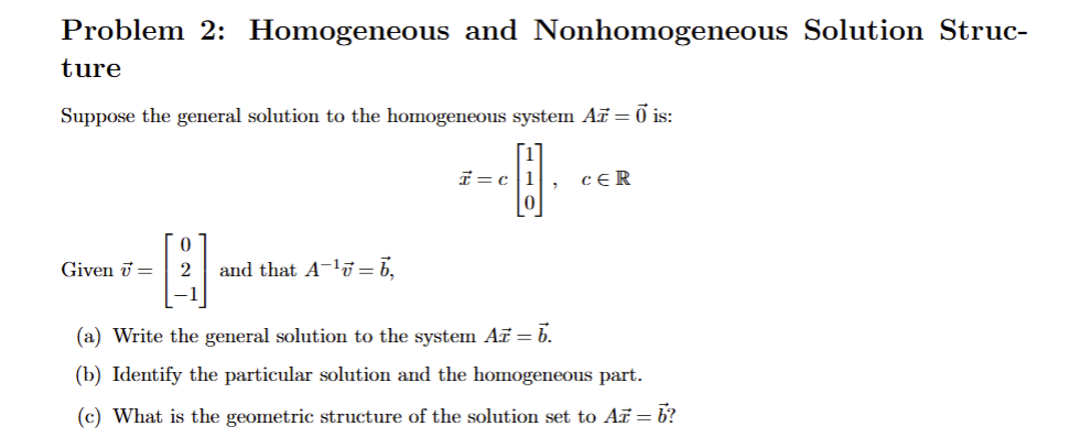 Solved Problem 2: Homogeneous and Nonhomogeneous Solution | Chegg.com