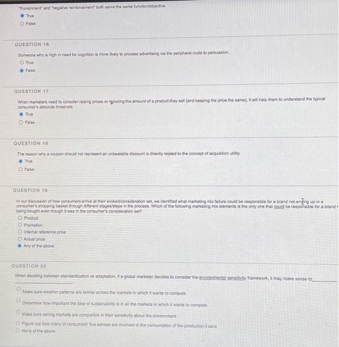 Solved "Punishment" and "regatve reinlorcenene" both serve | Chegg.com