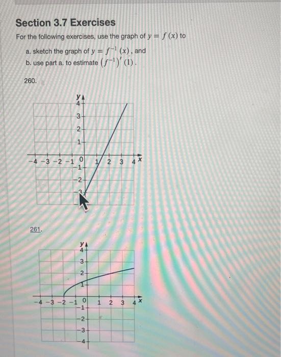 Solved Section 3.7 Exercises For the foliowing warcibes. use | Chegg.com