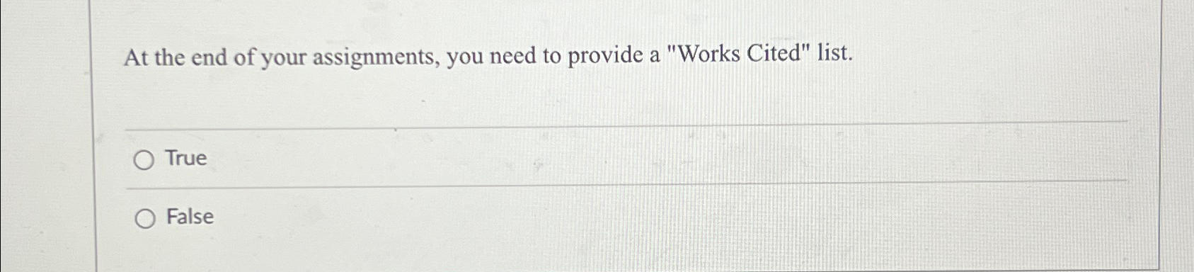 Solved At the end of your assignments, you need to provide a | Chegg.com