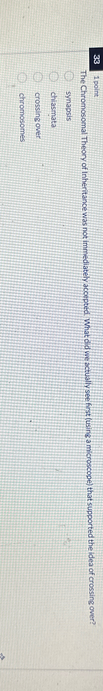 Solved 331 ﻿pointThe Chromosomal Theory of Inheritance was | Chegg.com