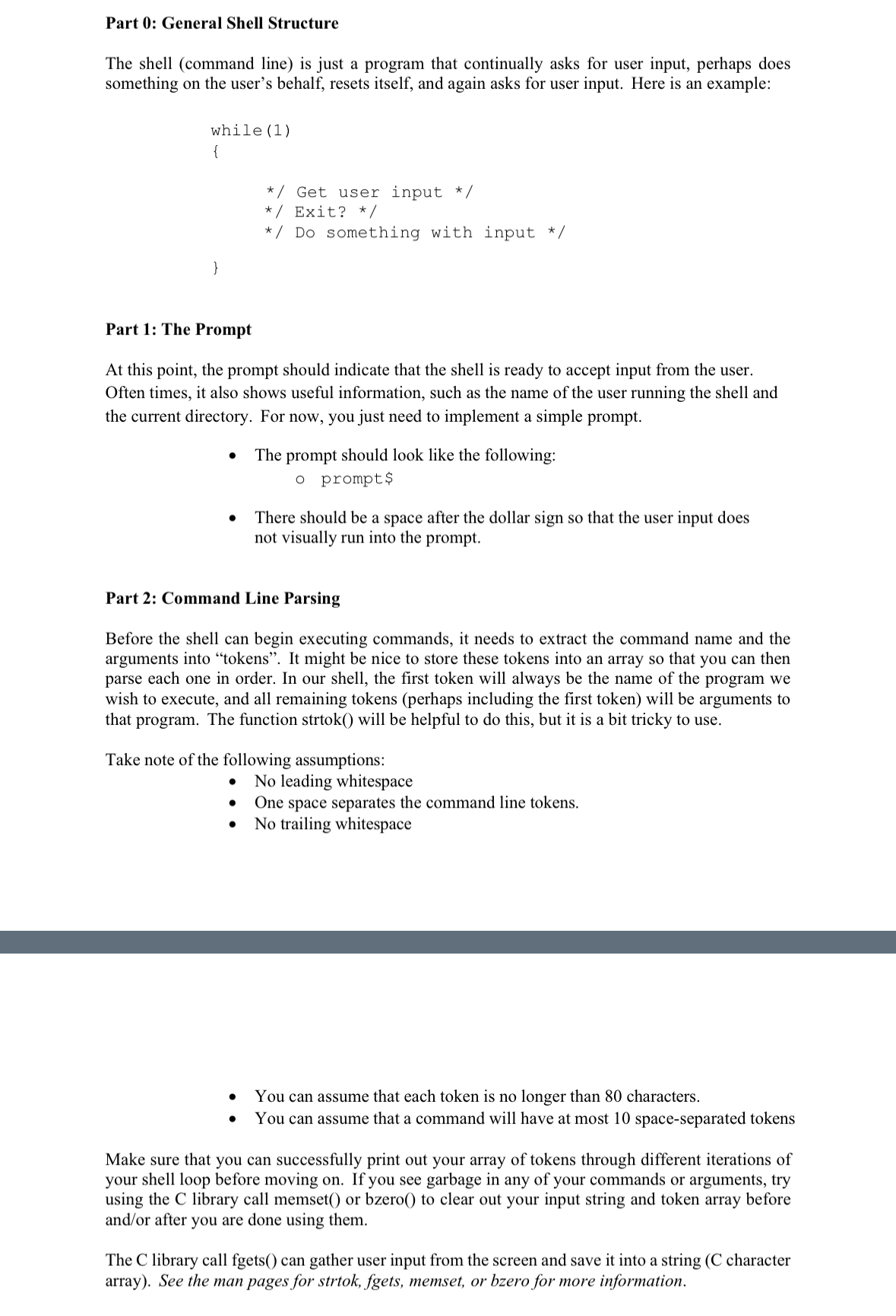 [Solved]: Can you help me with this in C please? Part 0: Ge