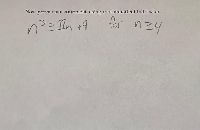 Solved Using Proof of Induction, can you help me solve this | Chegg.com