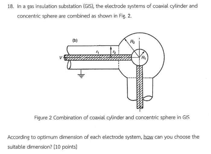 Solved 18. In a gas insulation substation (GIS), the | Chegg.com