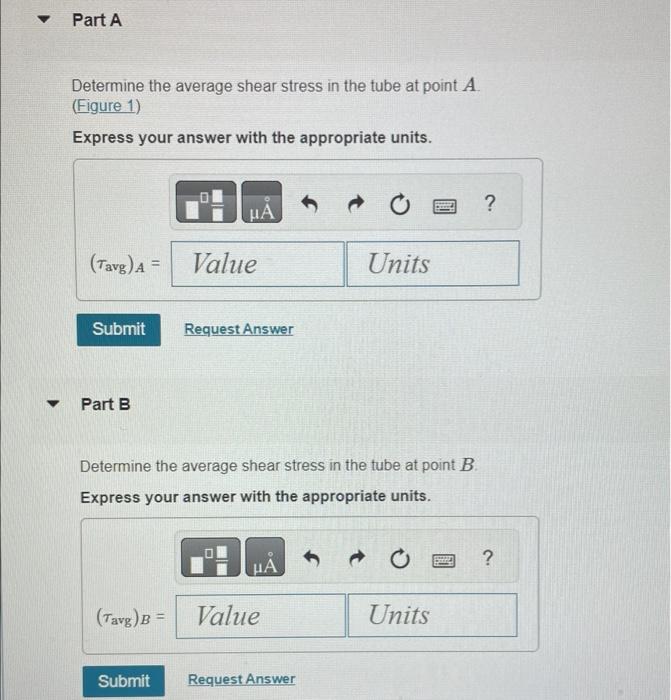[Solved]: The tube is subjected to a torque of 749Nm Figure
