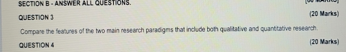 Solved SECTION B - ﻿ANSWER ALL QUESTIONS.QUESTION 3(20 | Chegg.com
