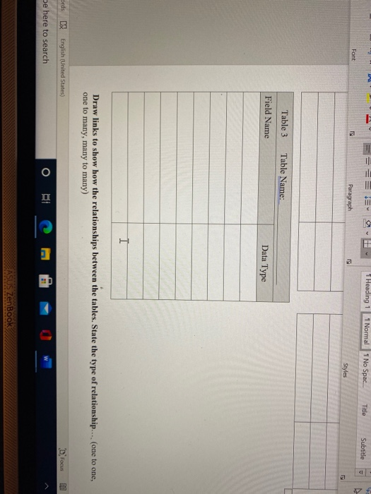 Solved Font Paragraph 12 Styles E CBSY 2205 Normalization | Chegg.com