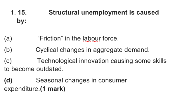 Solved 1 8 Which Of The Following Would Lead To A Decrease Chegg