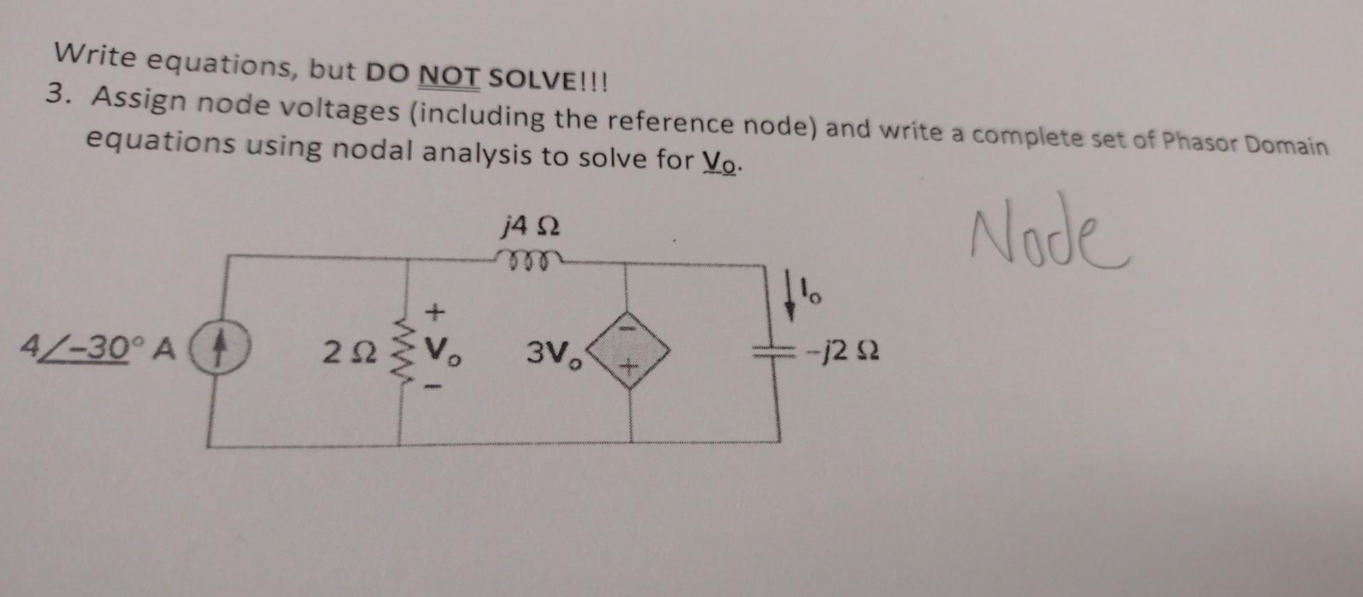 Solved Write equations, but DO NOT SOLVE!!! 2. Assign mesh | Chegg.com