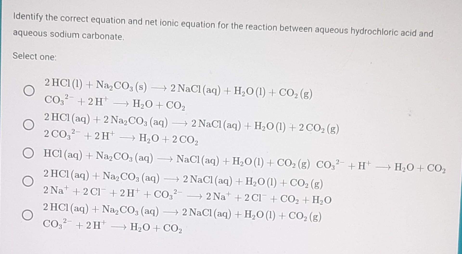 Solved Determine the type of each chemical equation | Chegg.com
