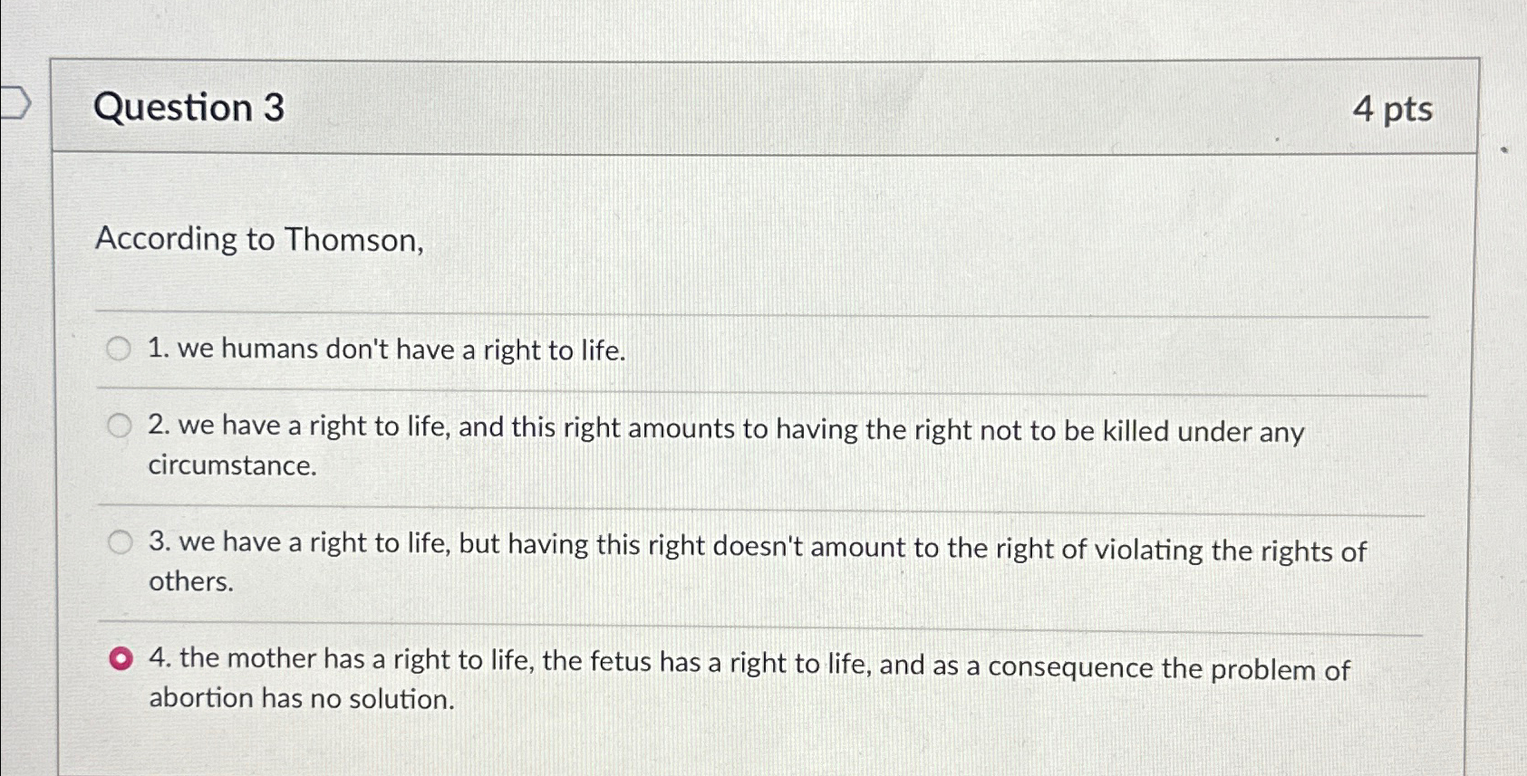 Solved Question 34 ﻿ptsAccording to Thomson,we humans don't | Chegg.com