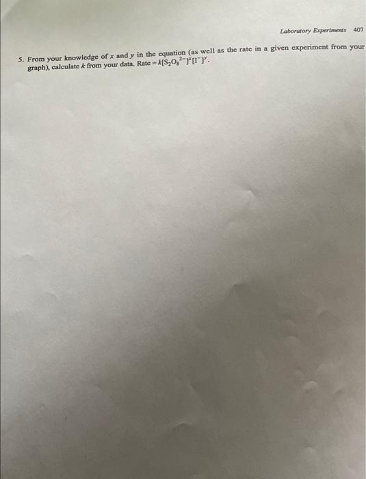 Solved Solution 1. Initial [S2O82−]=0.050M; initial | Chegg.com