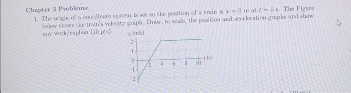 Solved Chapter 2 Problems: 1. The origin of a coordinate | Chegg.com