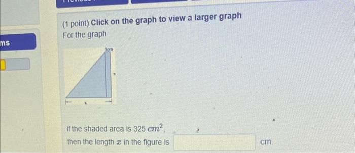 Solved (1 point) Click on the graph to view a larger graph | Chegg.com