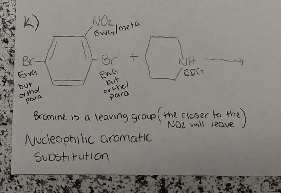 Solved NO2 ENG/meta Br- -Br + NH EDG EWG but ENG but orthol | Chegg.com