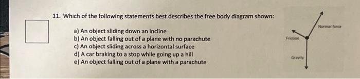 Solved Normal for 11. Which of the following statements best | Chegg.com