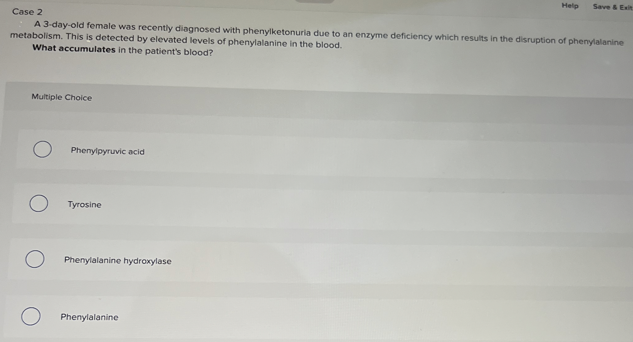 Solved Case 2A 3-day-old female was recently diagnosed with | Chegg.com