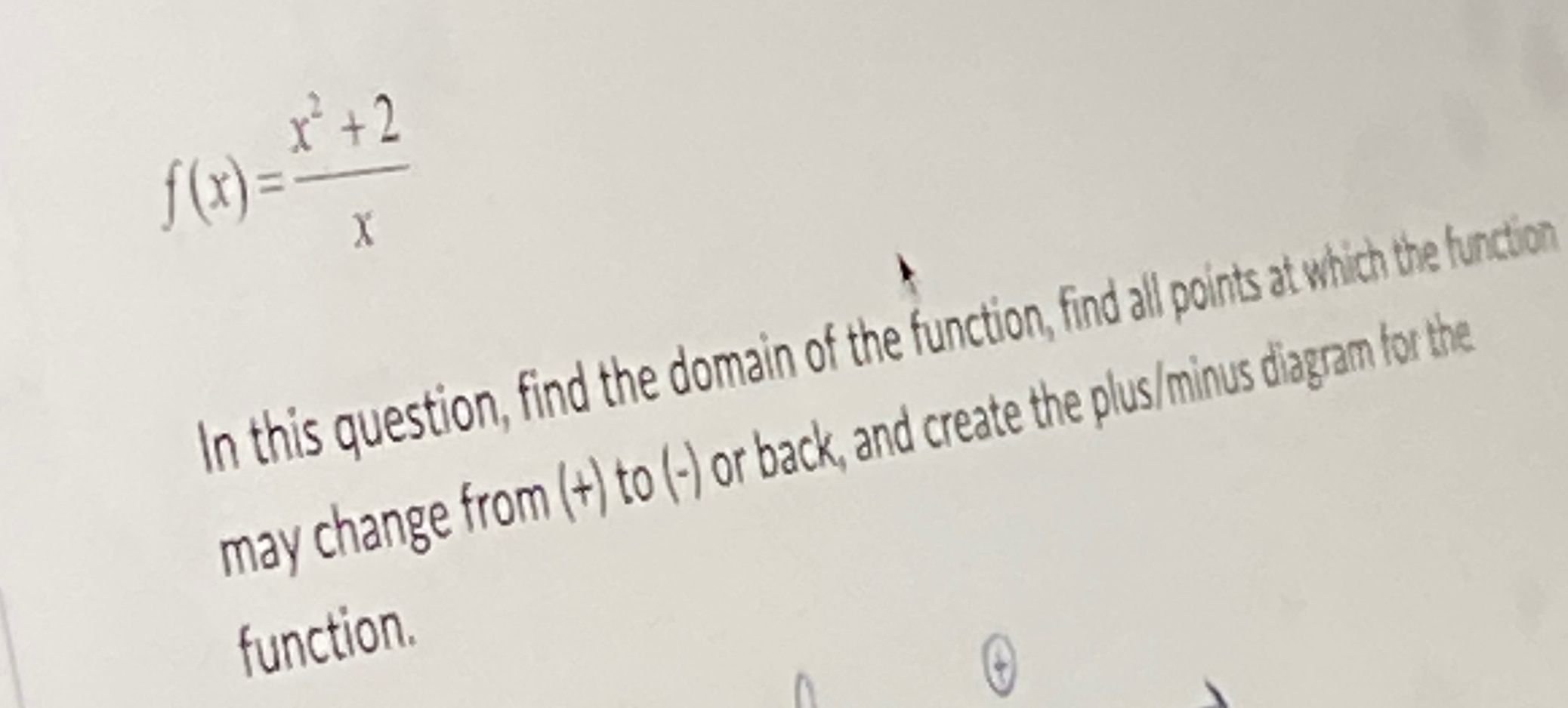 Solved f(x)=x2+2xIn this question, find the domain of the | Chegg.com