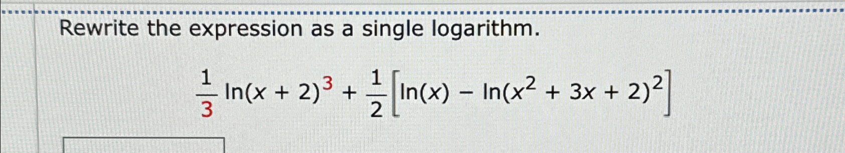 Solved Rewrite the expression as a single | Chegg.com