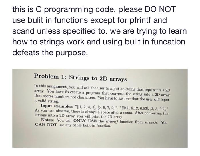 Solved This Is C Programming Codefor The Problem What You 