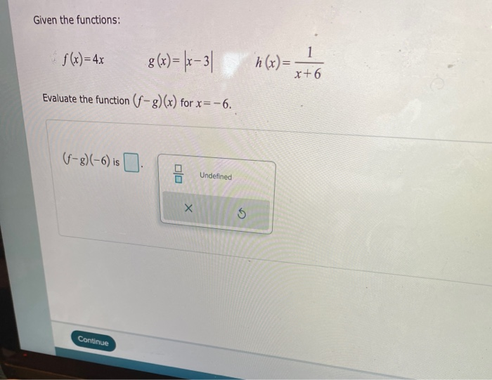 Solved Given the functions: 1 f (x)=4x g(x)= |x-3 1 h(x)= | Chegg.com