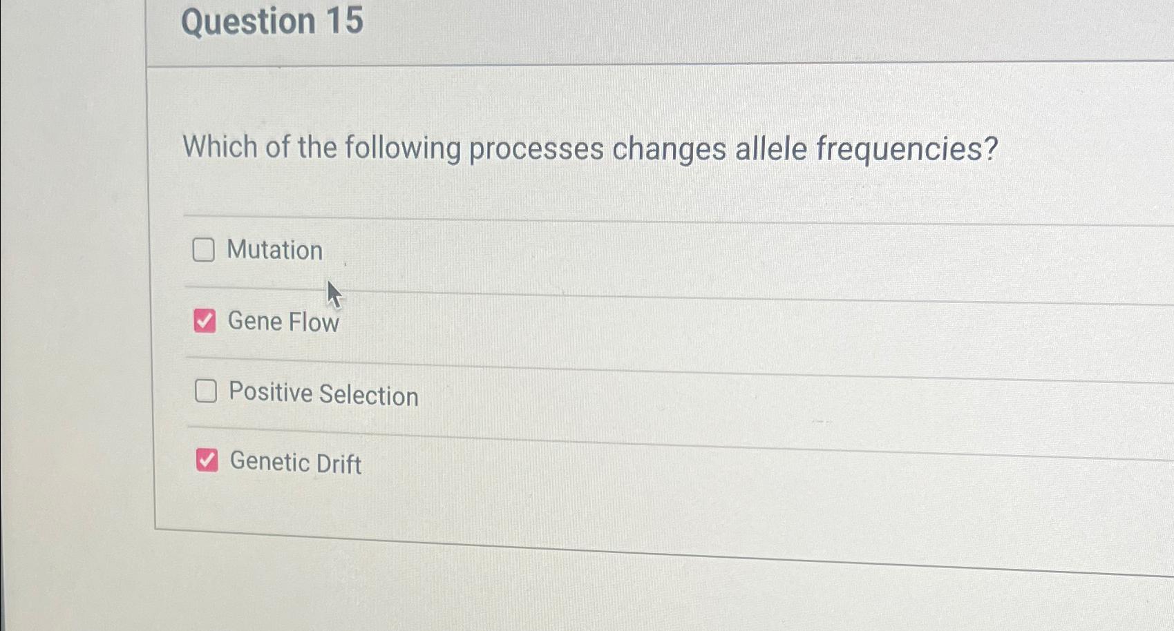 Solved Question 15Which of the following processes changes | Chegg.com