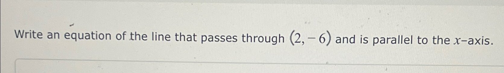 Solved Write an equation of the line that passes through | Chegg.com