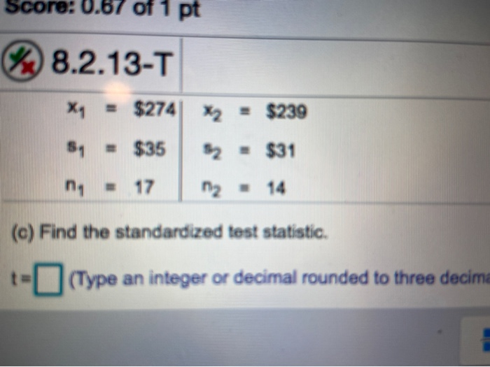 Solved Homework Section 8 2 Homework Save Score 0 67 Of 1