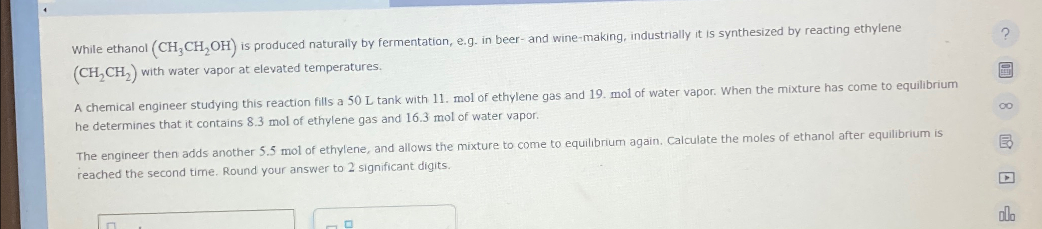 Solved While ethanol (CH3CH2OH) ﻿is produced naturally by | Chegg.com