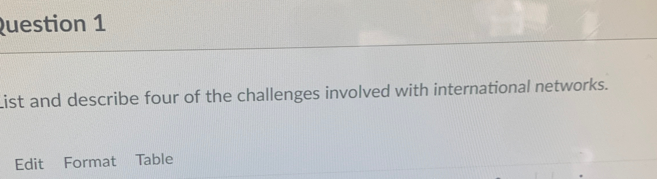 Solved Question 1ist and describe four of the challenges | Chegg.com