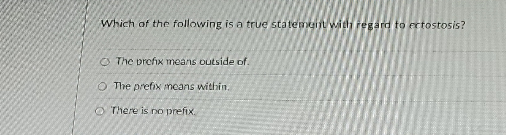 Which of the following is a true statement with | Chegg.com