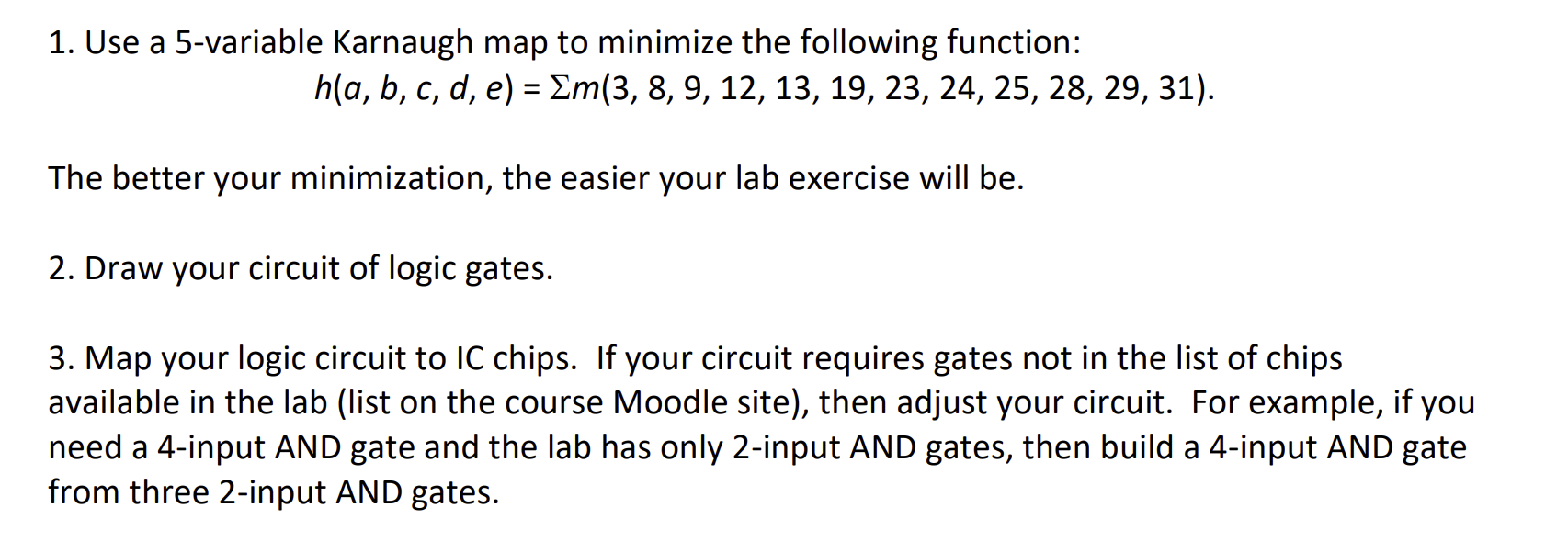 Solved Use a 5-variable Karnaugh map to minimize the | Chegg.com