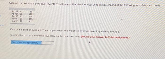 Solved Assume that we use a perpetual inventory system and | Chegg.com