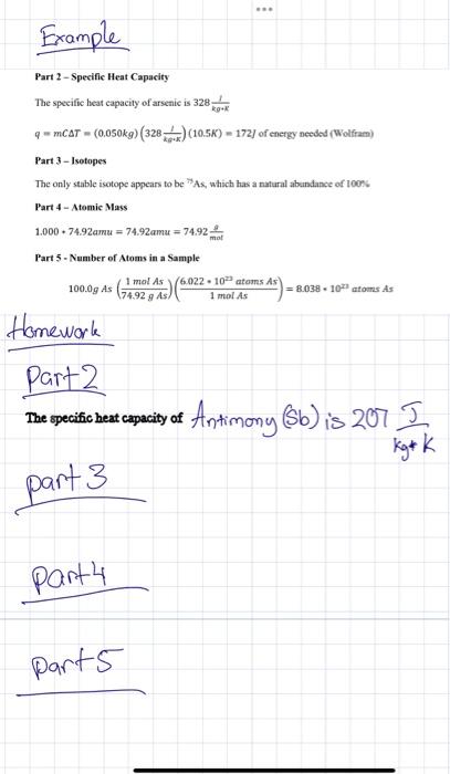 Solved - Specific Heat Capacity The specific heat capacity | Chegg.com