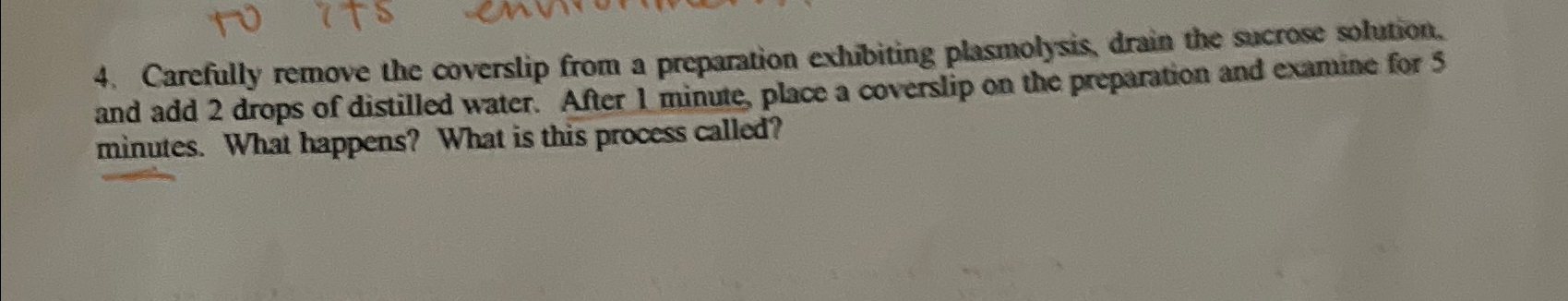 Solved Carefully remove the coverslip from a preparation | Chegg.com