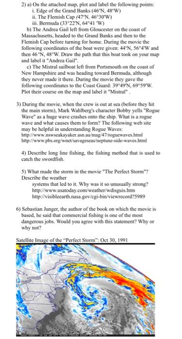 Solved THE PERFECT STORM ON A SEPARATE PIECE OF PAPER, | Chegg.com