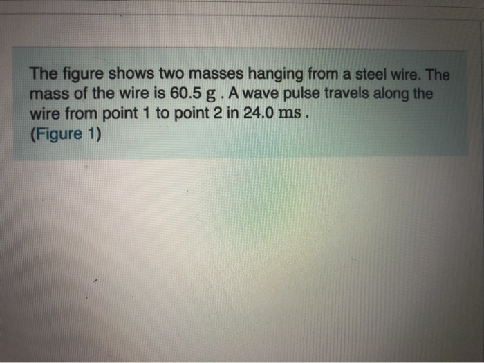Solved The figure shows two masses hanging from a steel | Chegg.com
