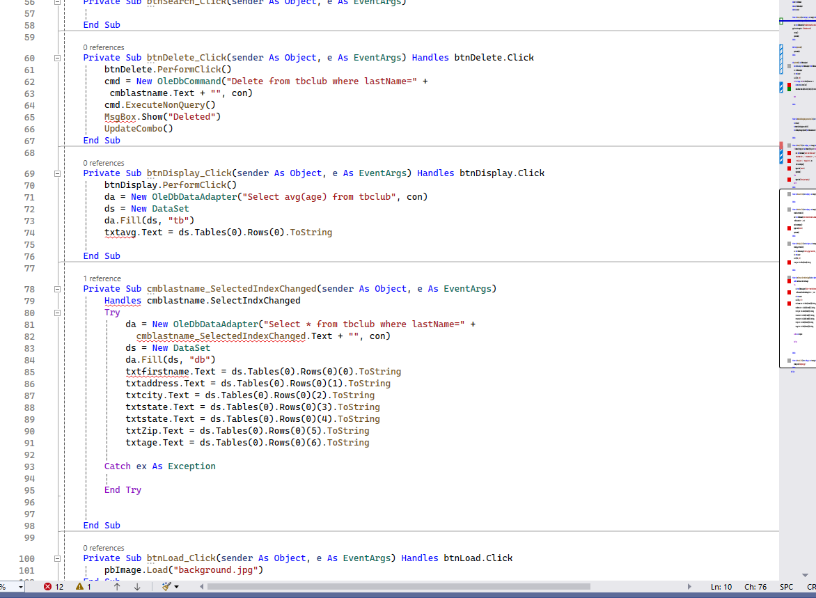Solved End Sub0 ﻿referencesPrivate Sub | Chegg.com