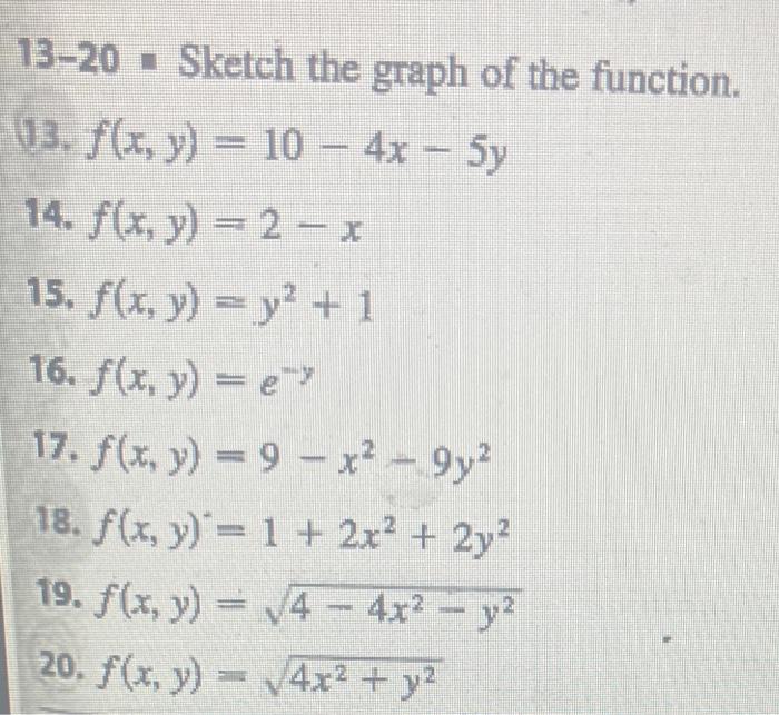 Solved 13-20 n Sketch the graph of the function. 13. | Chegg.com