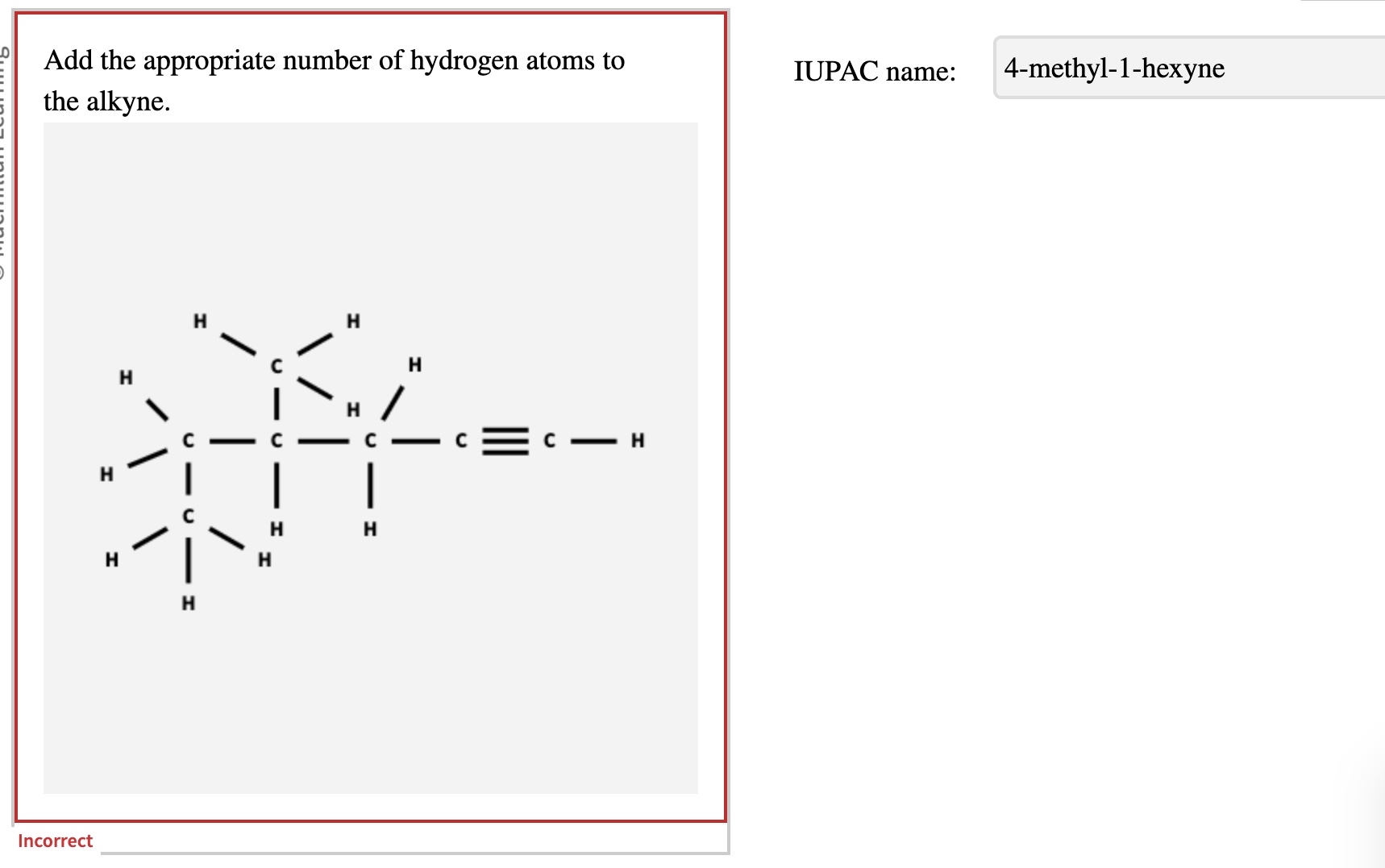 Solved Add the appropriate number of hydrogen atoms to the | Chegg.com