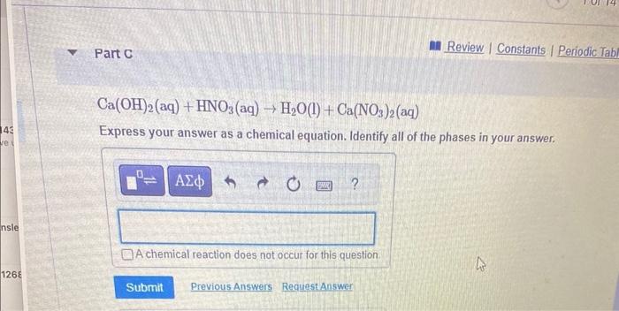 Solved Ca(OH)2(aq)+HNO3(aq)→H2O(l)+Ca(NO3)2(aq) Express your | Chegg.com