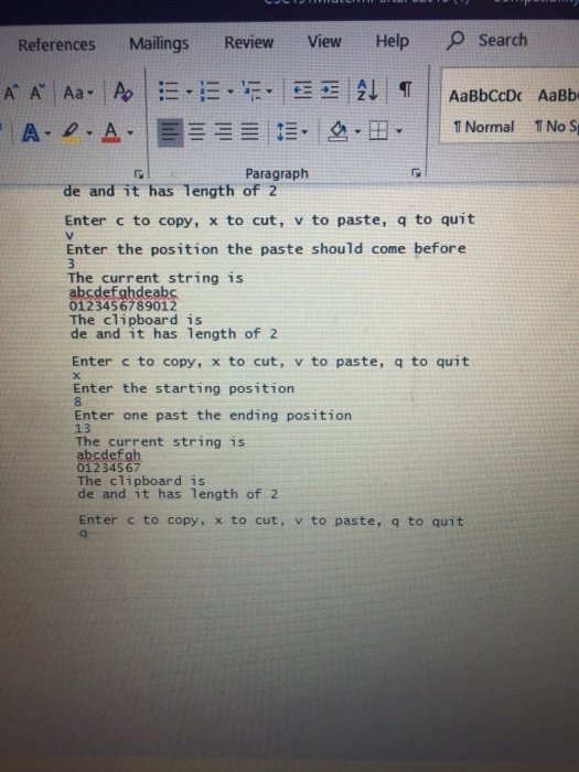 Solved: Aa- A E E A AaBbccde AaBbCcD« AaBbc AaBbCc 1 Norma... | Chegg.com