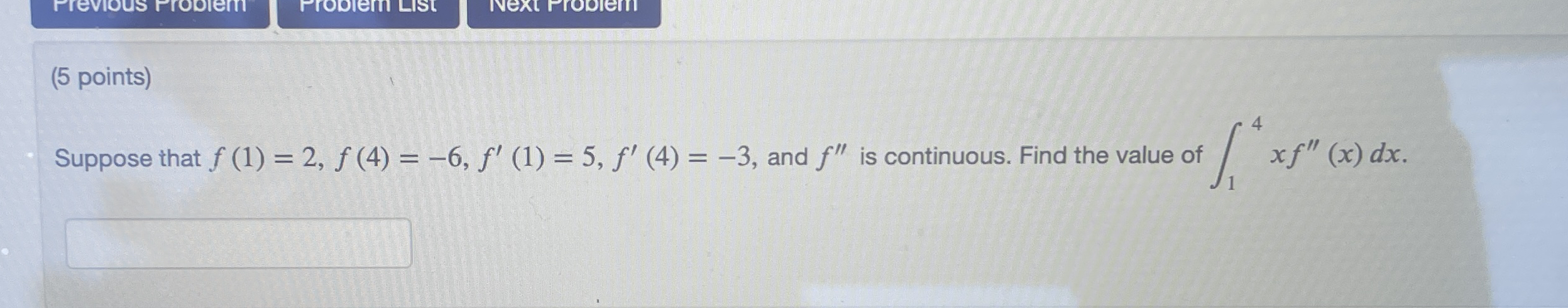 Solved (5 ﻿points)Suppose that | Chegg.com