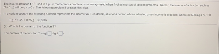 Solved The Inverse Notation F 1 Used In A Pure Mathematics
