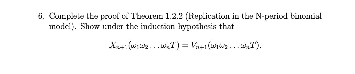 Solved Complete the proof of Theorem 1.2.2 (Replication in | Chegg.com