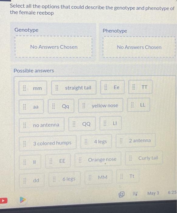 Select all the options that could describe the | Chegg.com