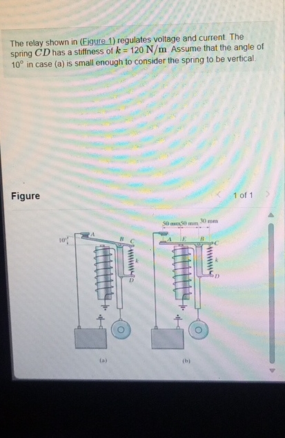 Solved The relay shown in (Figure 1) ﻿regulates voltage and | Chegg.com