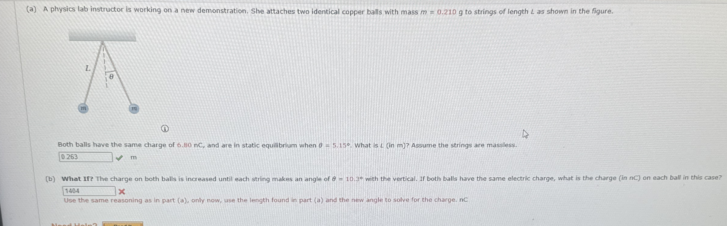 Solved (a) ﻿A physics lab instructor is working on a new | Chegg.com