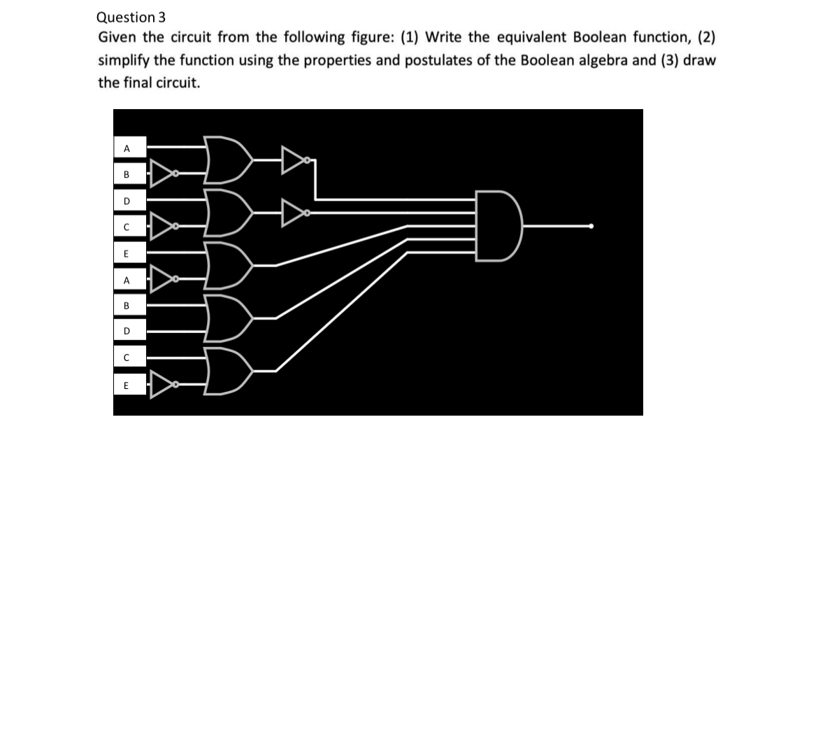 Solved Question 3Given the circuit from the following | Chegg.com
