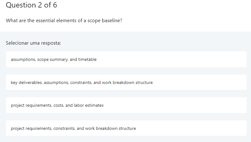 Solved Question 2 ﻿of 6What are the essential elements of a | Chegg.com